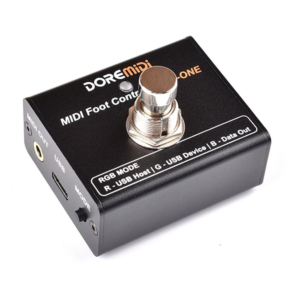 DOREMiDi MIDI Foot Controller Electric Guitar MIDI Effects Pedal Plug and Play MIDI Output Ports ...