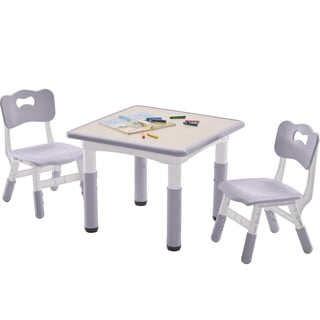 Children's Table And Chairs Adjustable Kids Table & Chairs Set ...