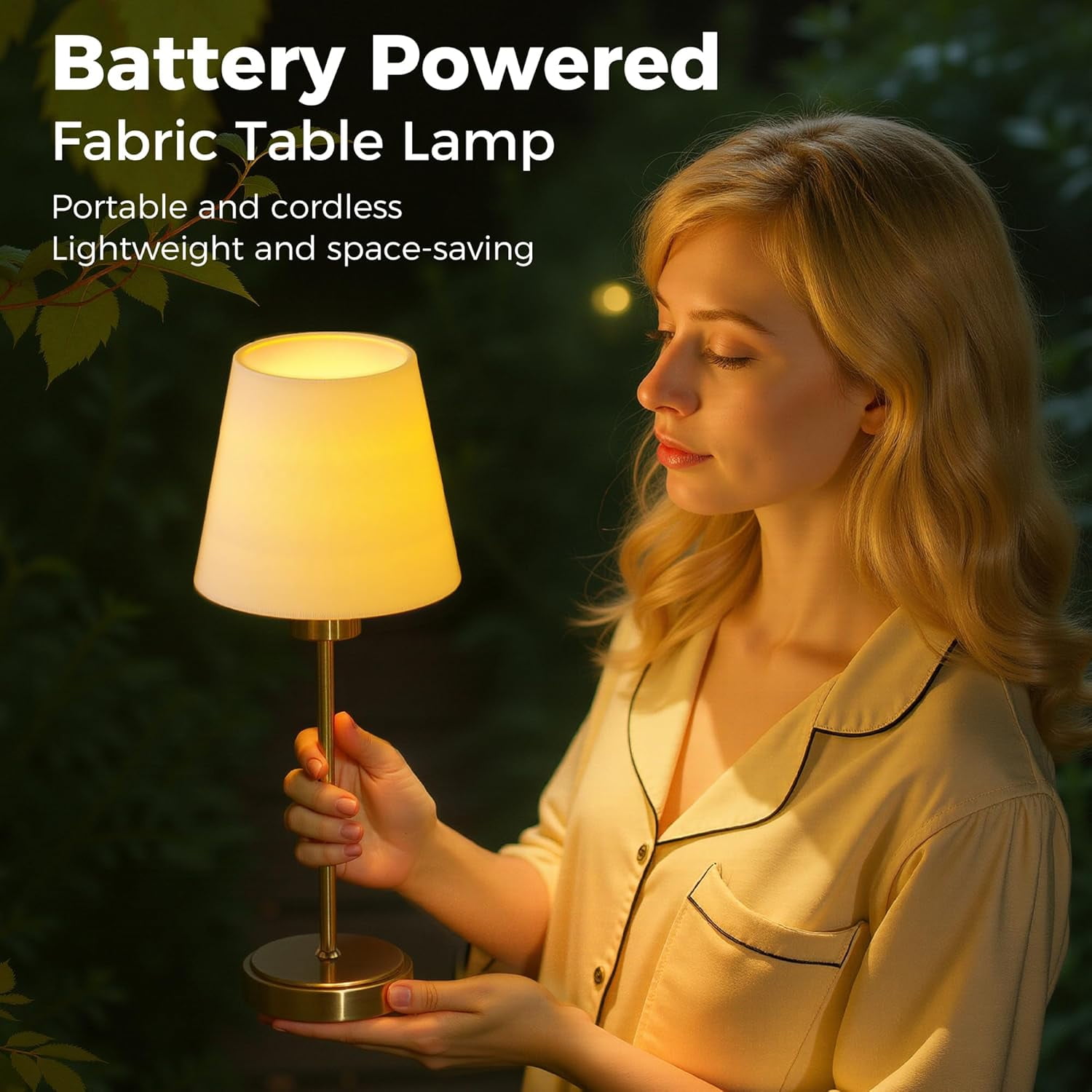 DORESshop 2 Pack Cordless Table Lamp, Portable LED Desk Lamp, 3600mAh ...