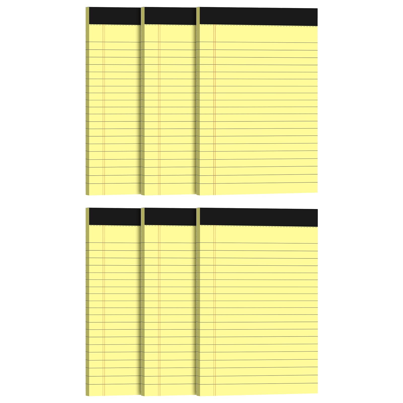 DORFAS Small Legal Pads 4x6 inch Note Pads - 21lb Canany Yellow Paper 6 ...