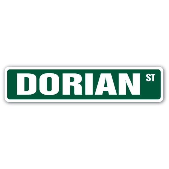 DORIAN Street Sign Childrens Name Room Sign | Indoor/Outdoor | 18" Wide ...