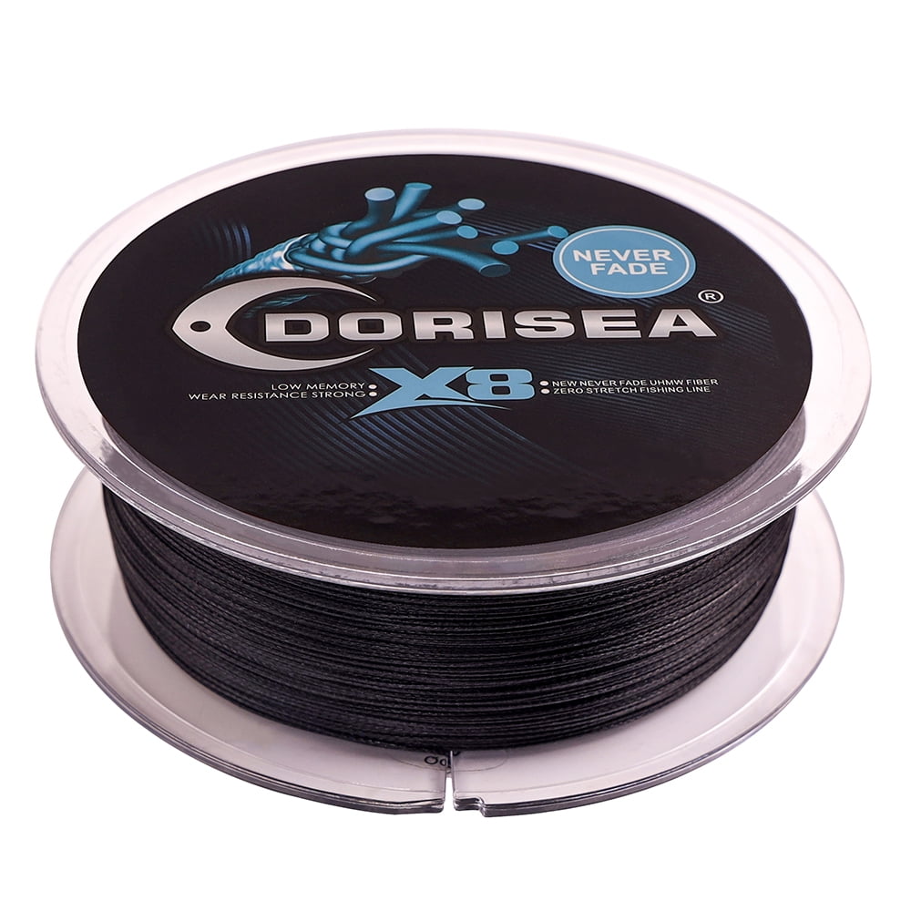 DORISEA NEVER FADE Black 8 Strands 100M-2000M 6-300LB 100% PE Braid ...