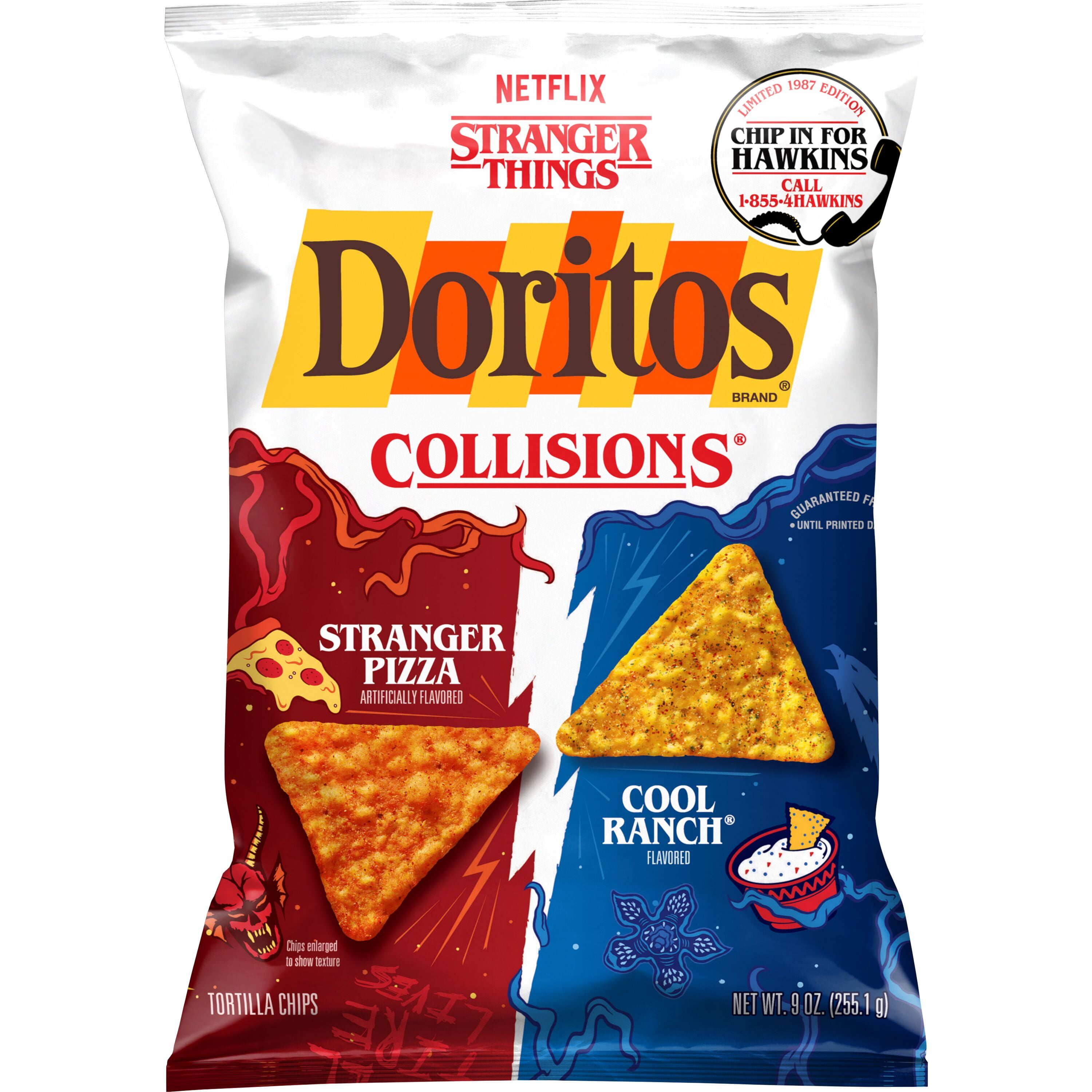 Snacks Frito Lay Doritos Collisions Netflix Stranger Things Stranger Pizza & Cool Ranch Tortilla ...