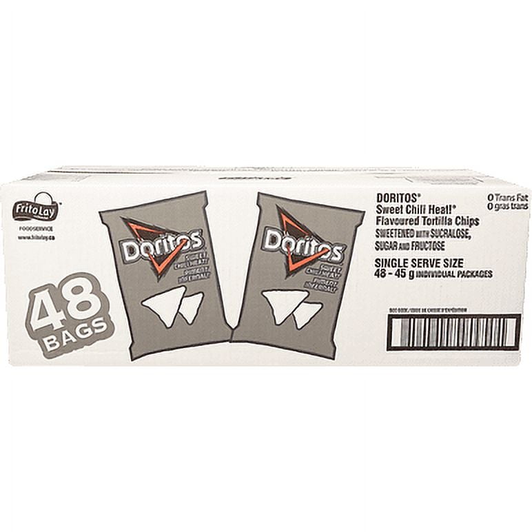DORITOS Sweet Chili Heat Vending Chips - 48 Pack (45g Each) - Walmart.com