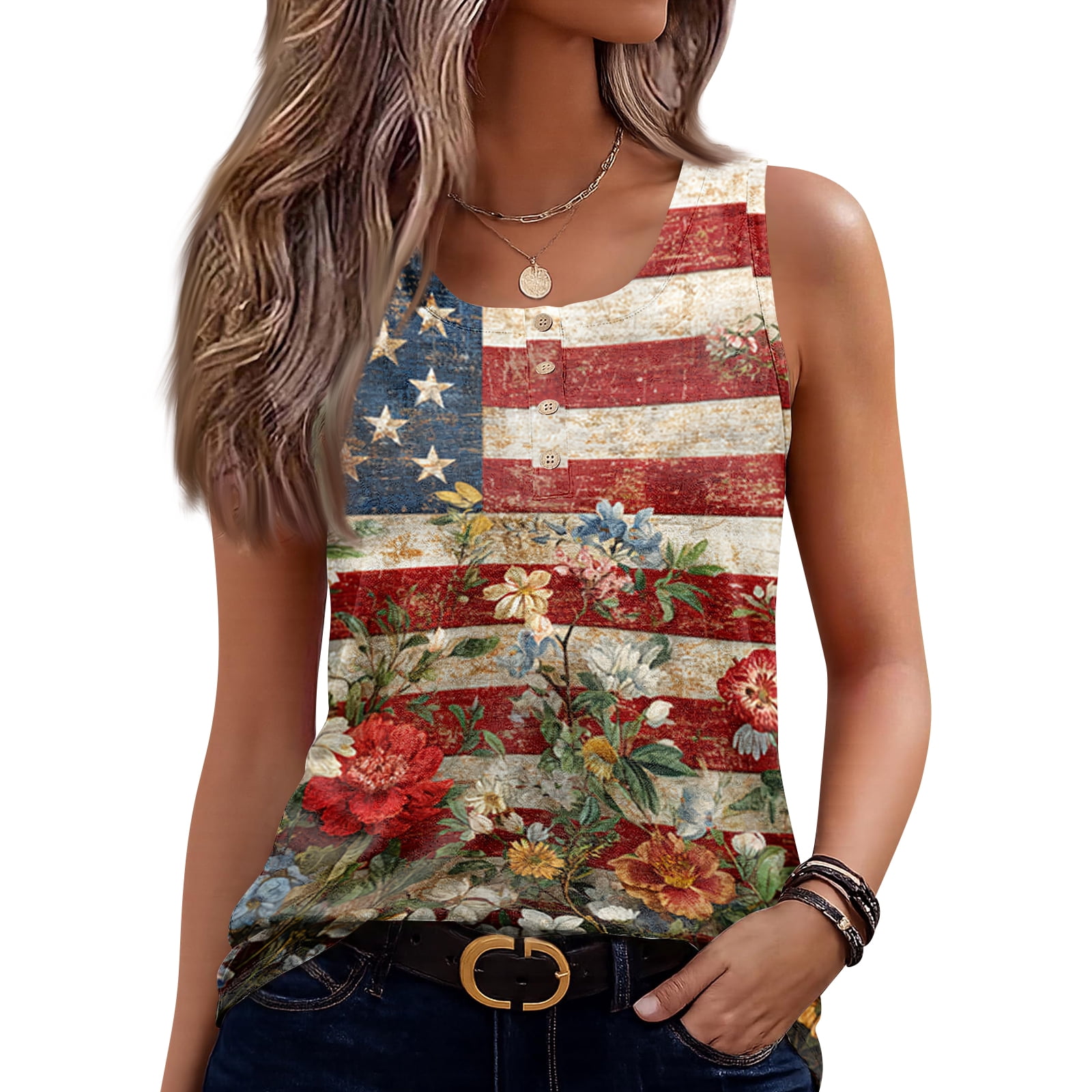DORKASM 250 Anniversary Usa Tank Tops Sleeveless Patriotic Usa Star ...