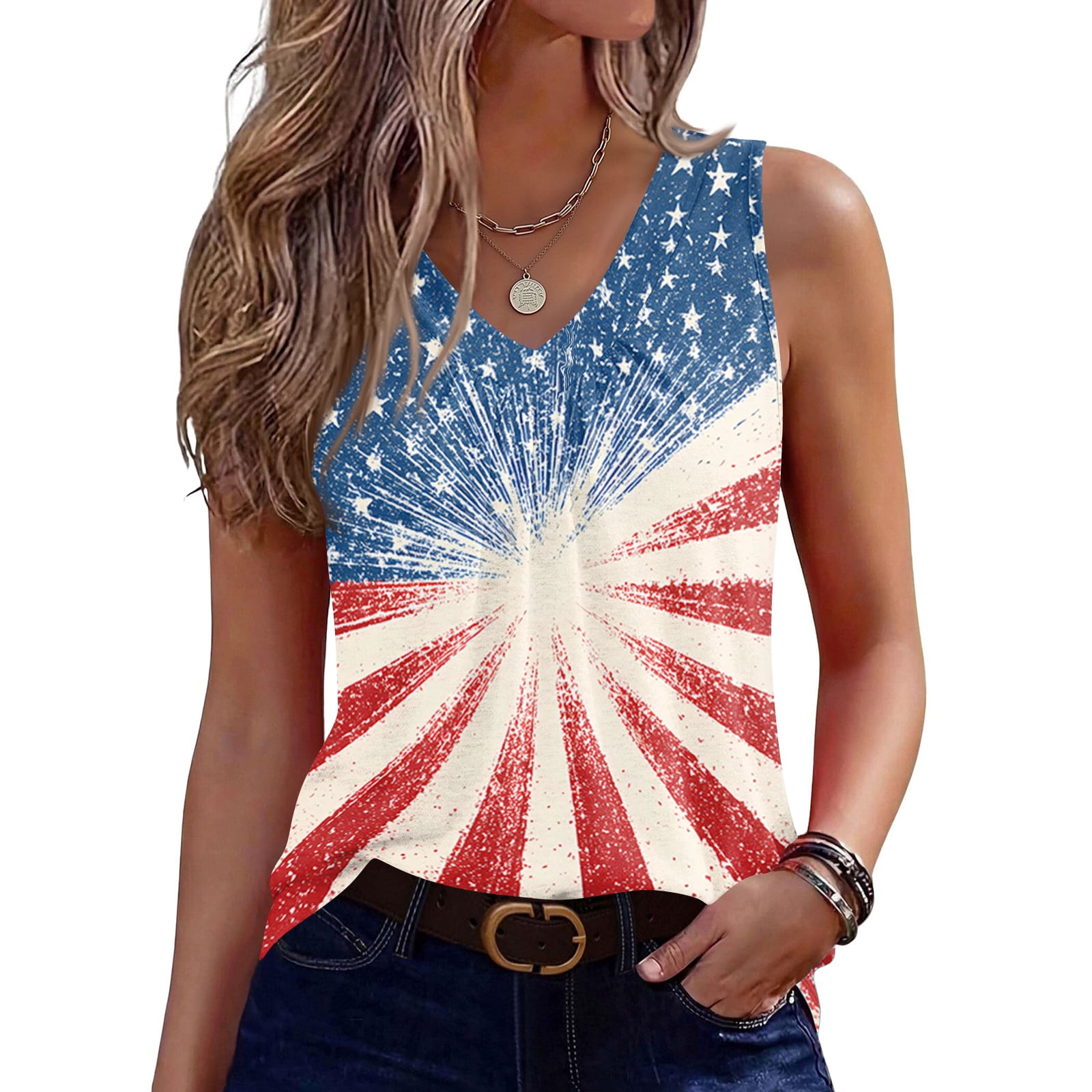 DORKASM 250th Anniversary Tank Tops Sleeveless Independence Usa Star ...