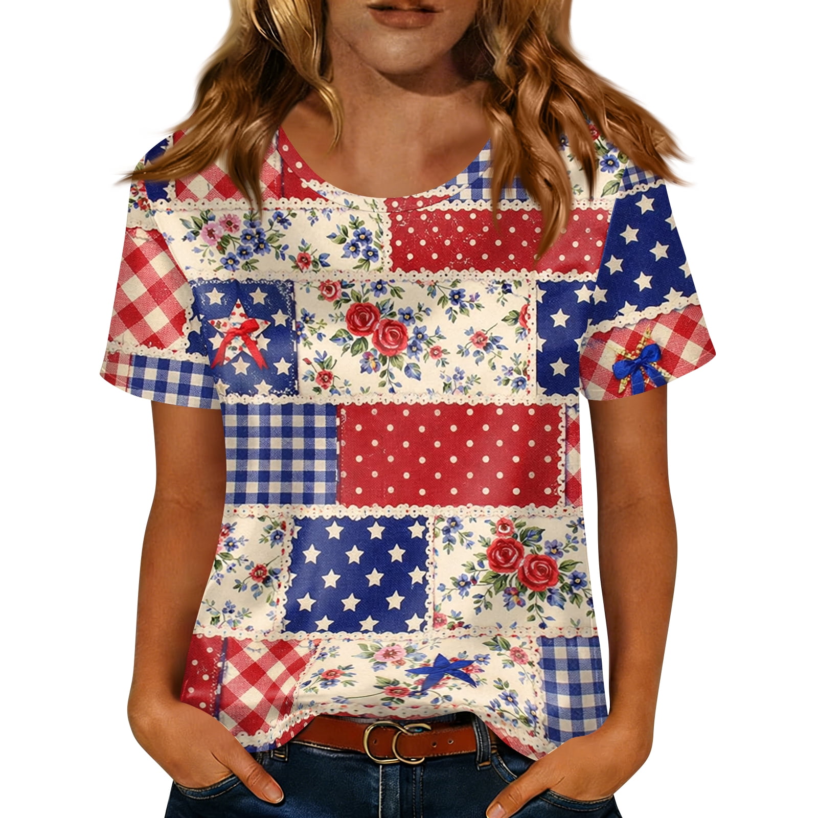 DORKASM 250th Birthday Tops Crew Neck Freedom American Flag Shirts ...