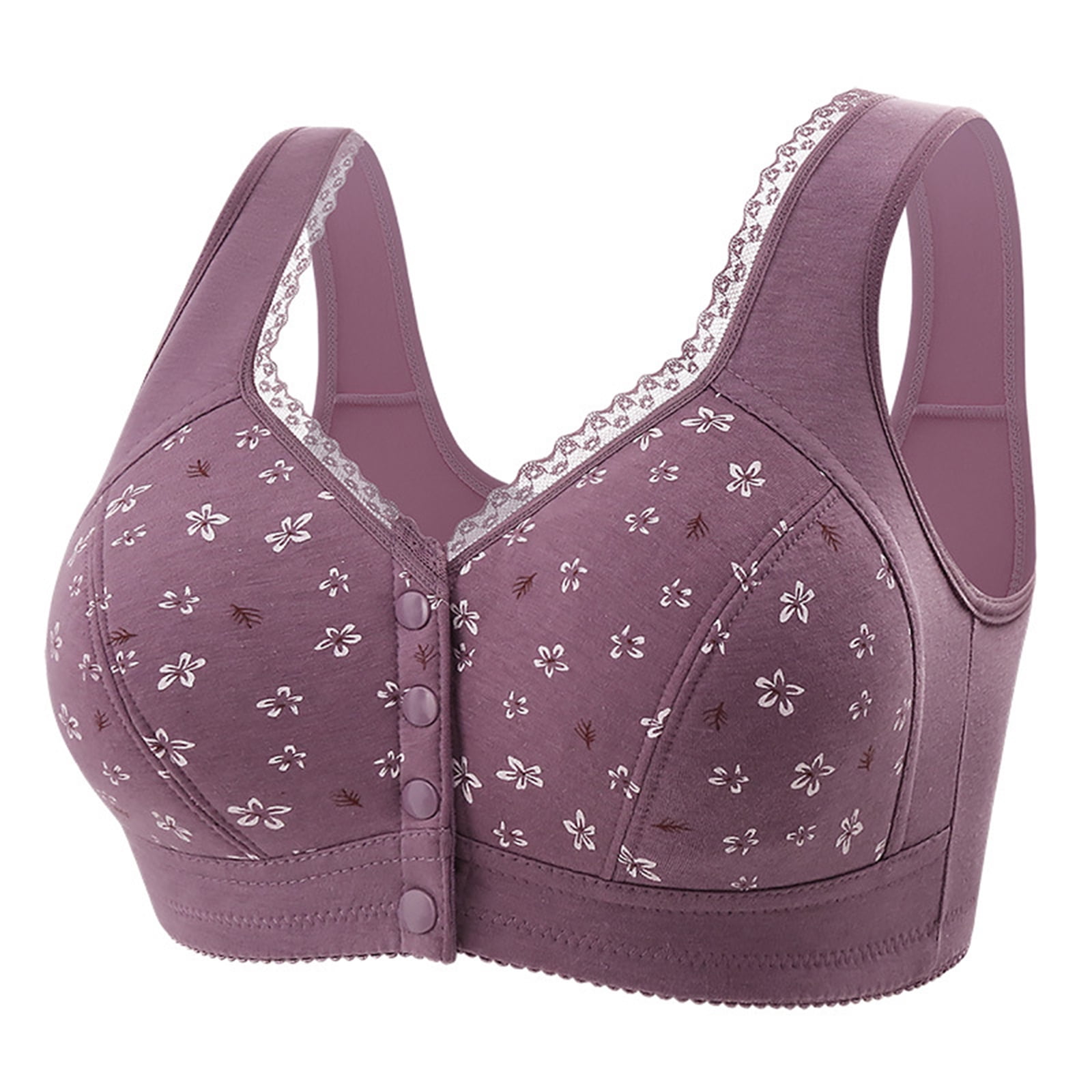 DORKASM Bras for Older Women No Underwire Front Closure Comfort Senior ...