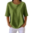 DORKASM Button Down Shirts for Women Crew Neck Trendy Waffle Shirts ...