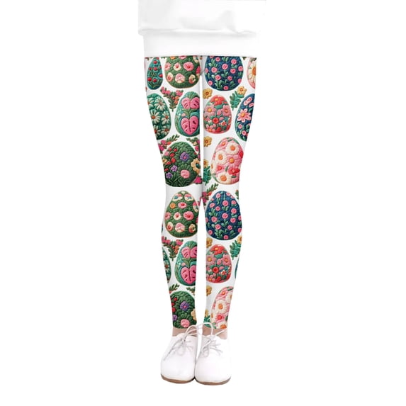 DORKASM Girls Easter Bunny Print Leggings: Hot Pink Casual Bottoms ...