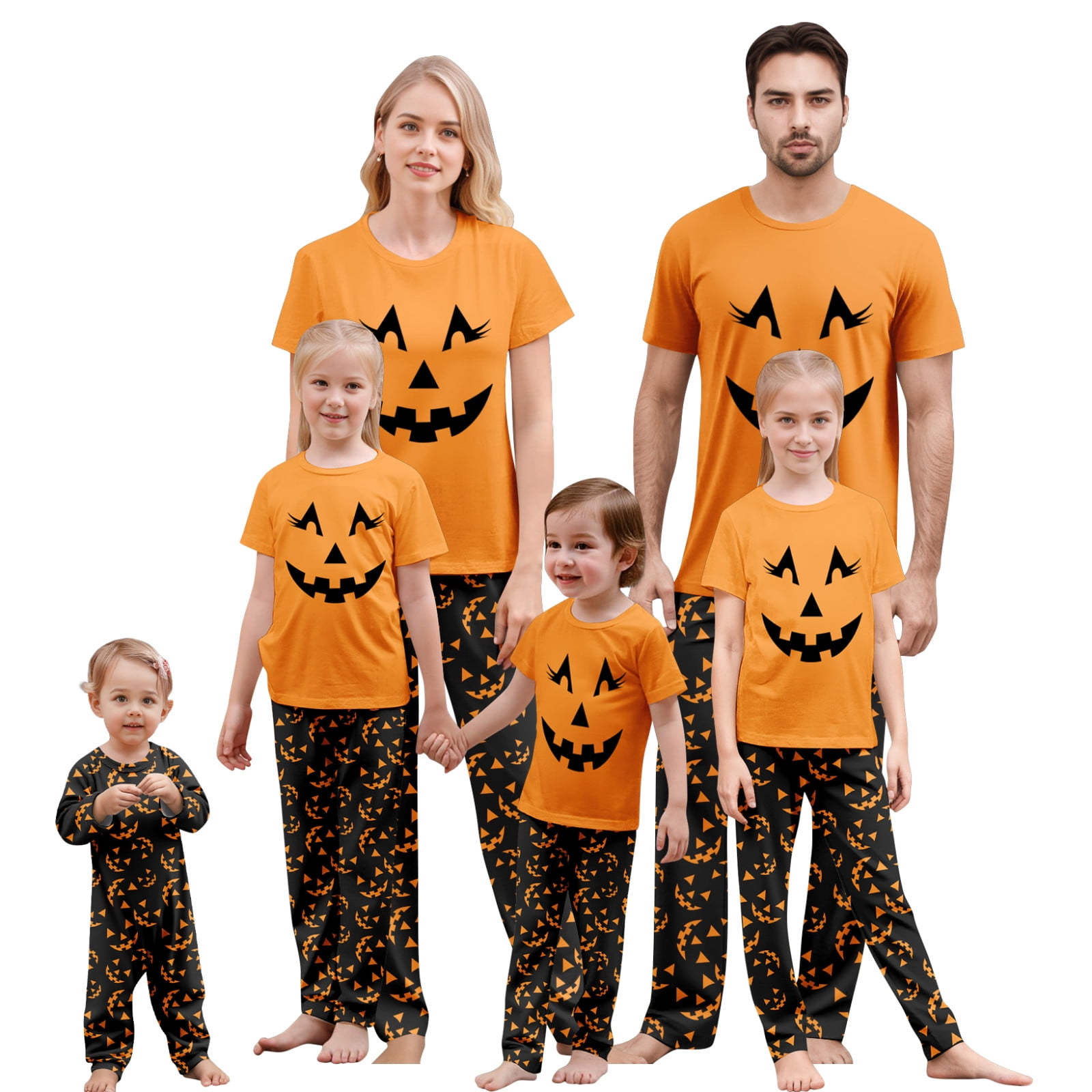 DORKASM Halloween 2 Piece Sets Pajamas for Kids Spooky Bat Crew Neck ...