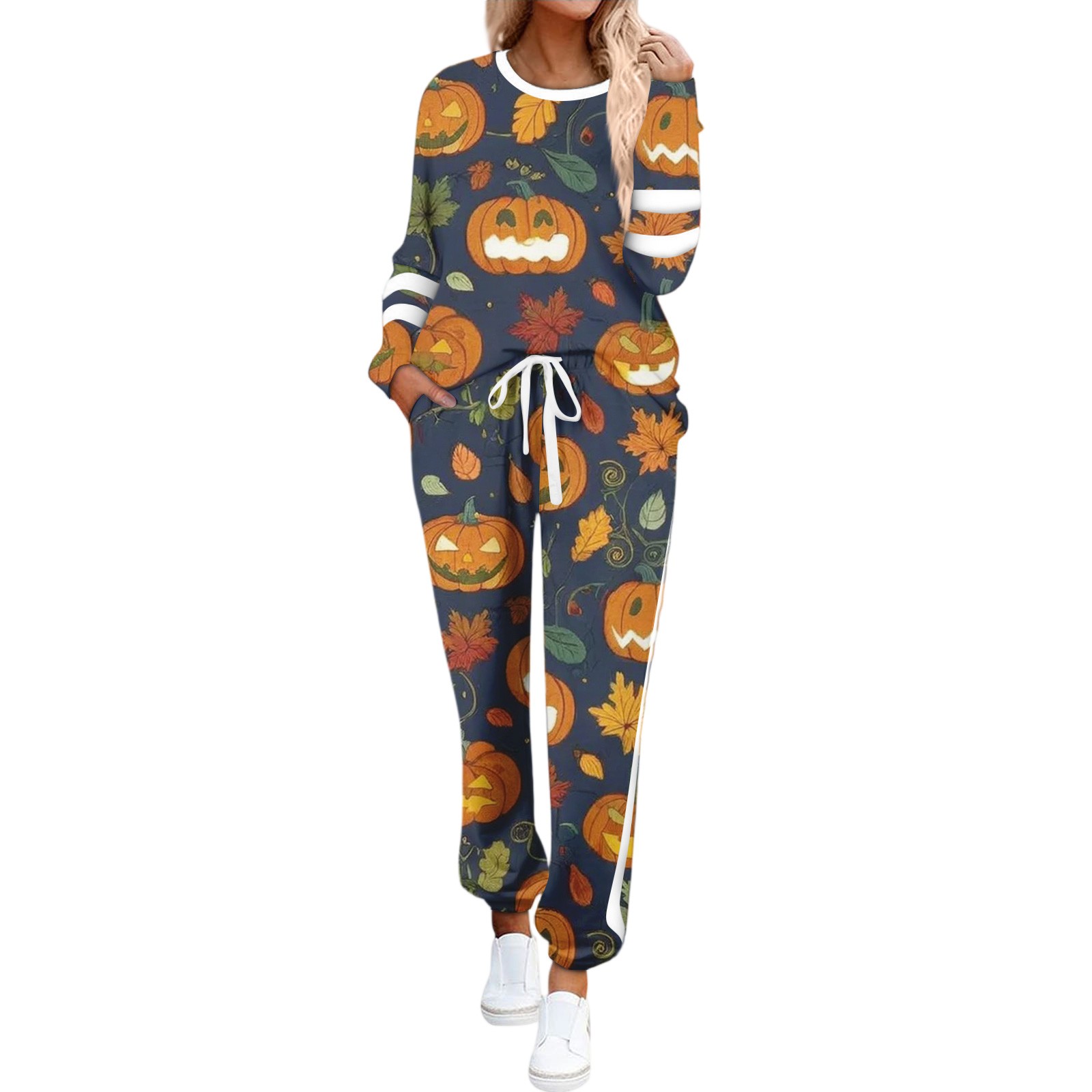 DORKASM Halloween Adults Sets Sweatpants Witches Trendy Fun Long Sleeve ...
