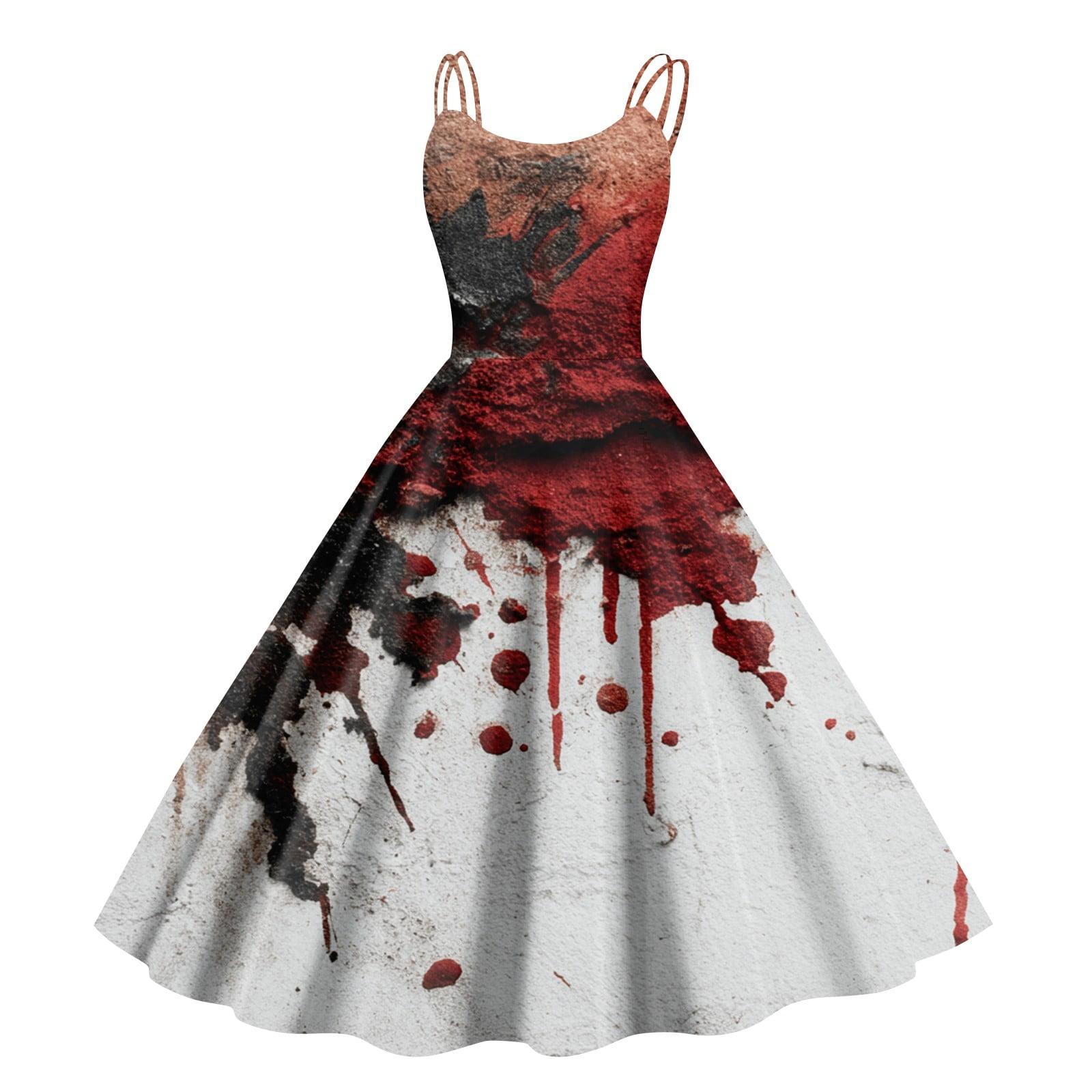 DORKASM Halloween Adults Vintage Sundress Plus Size Witches Fall Winter ...