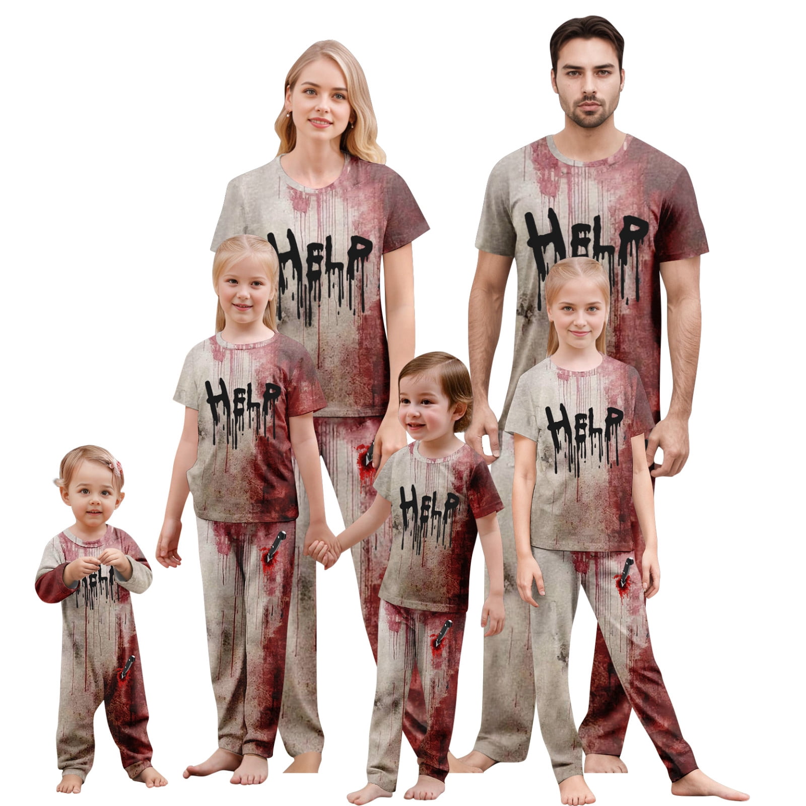 DORKASM Halloween Kids 2 Piece Sets Pajamas Fashion Bat Crew Neck ...