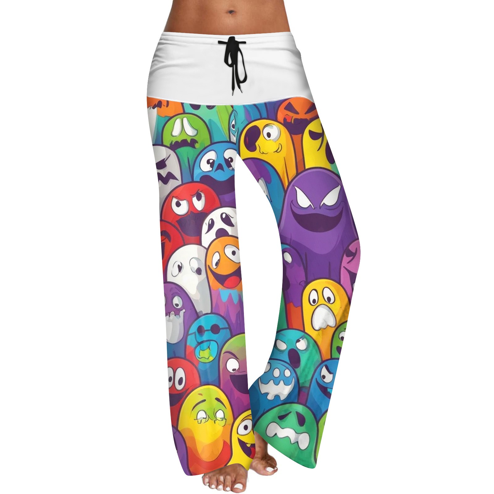 DORKASM Halloween Pajama Pants for Women Trendy Pumpkin Face Scary Pj ...