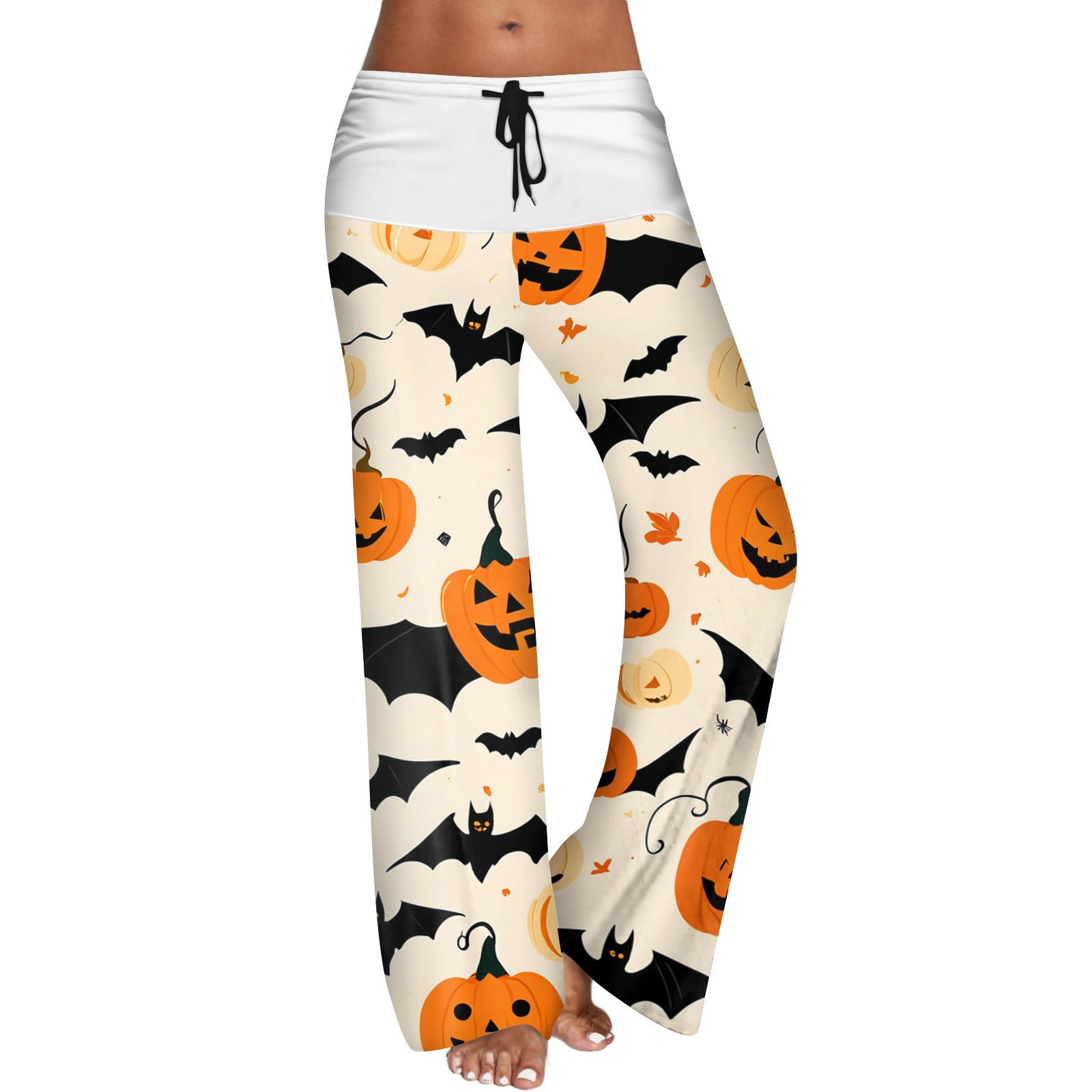 DORKASM Halloween Pajama Pants for Women Work Pumpkin Face Graphic Pj ...