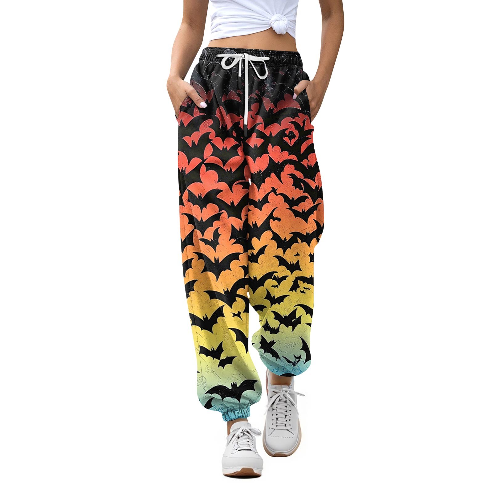 DORKASM Halloween Pajama Sweatpants for Women Easy Mid Waist Graphic Pj ...