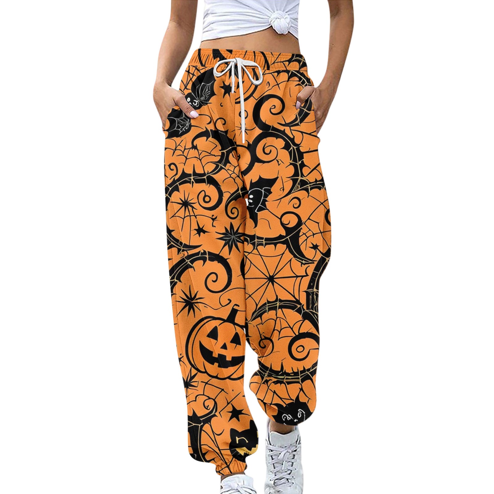 DORKASM Halloween Pj Sweatpants for Women Casual Loose Drawing Work ...