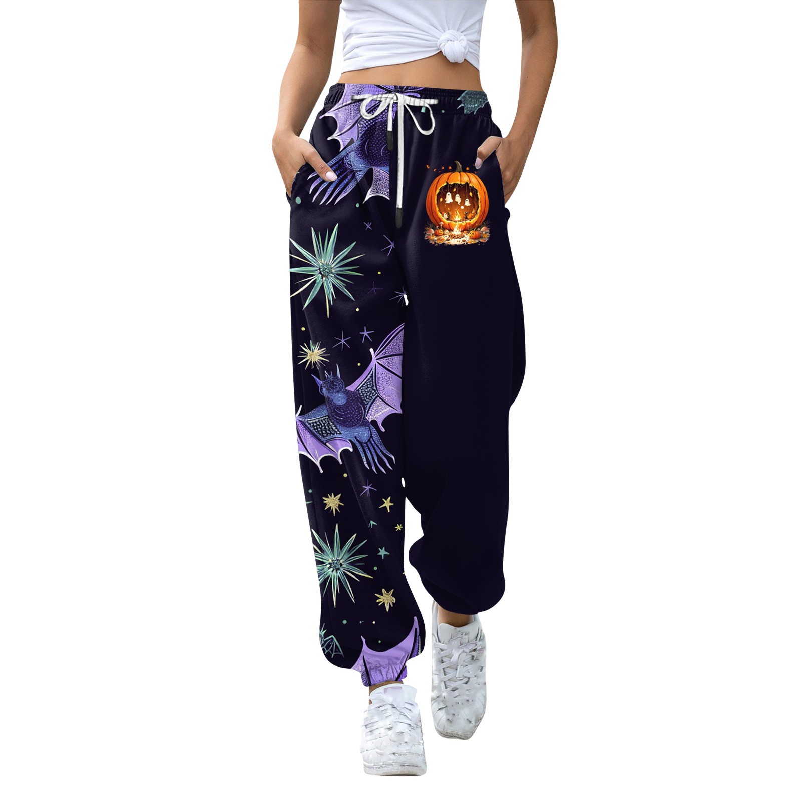 DORKASM Halloween Pj Sweatpants for Women Spooky Loose Drawing 2025 ...