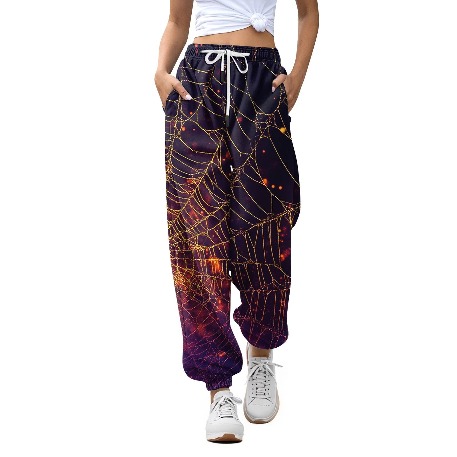 DORKASM Halloween Pj Sweatpants for Women Spooky Pumpkin Face Winter ...