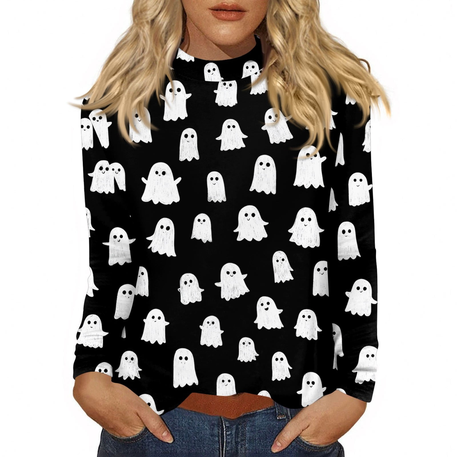 DORKASM Halloween T Shirts for Adult High Witch Casual 2025 Long Sleeve ...