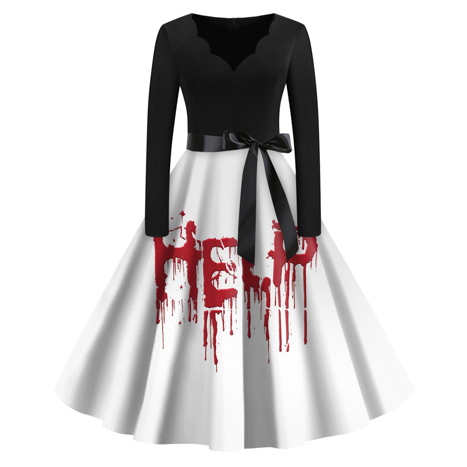 DORKASM Halloween Vintage Sundress for Adult Plus Size Cute Casual V ...
