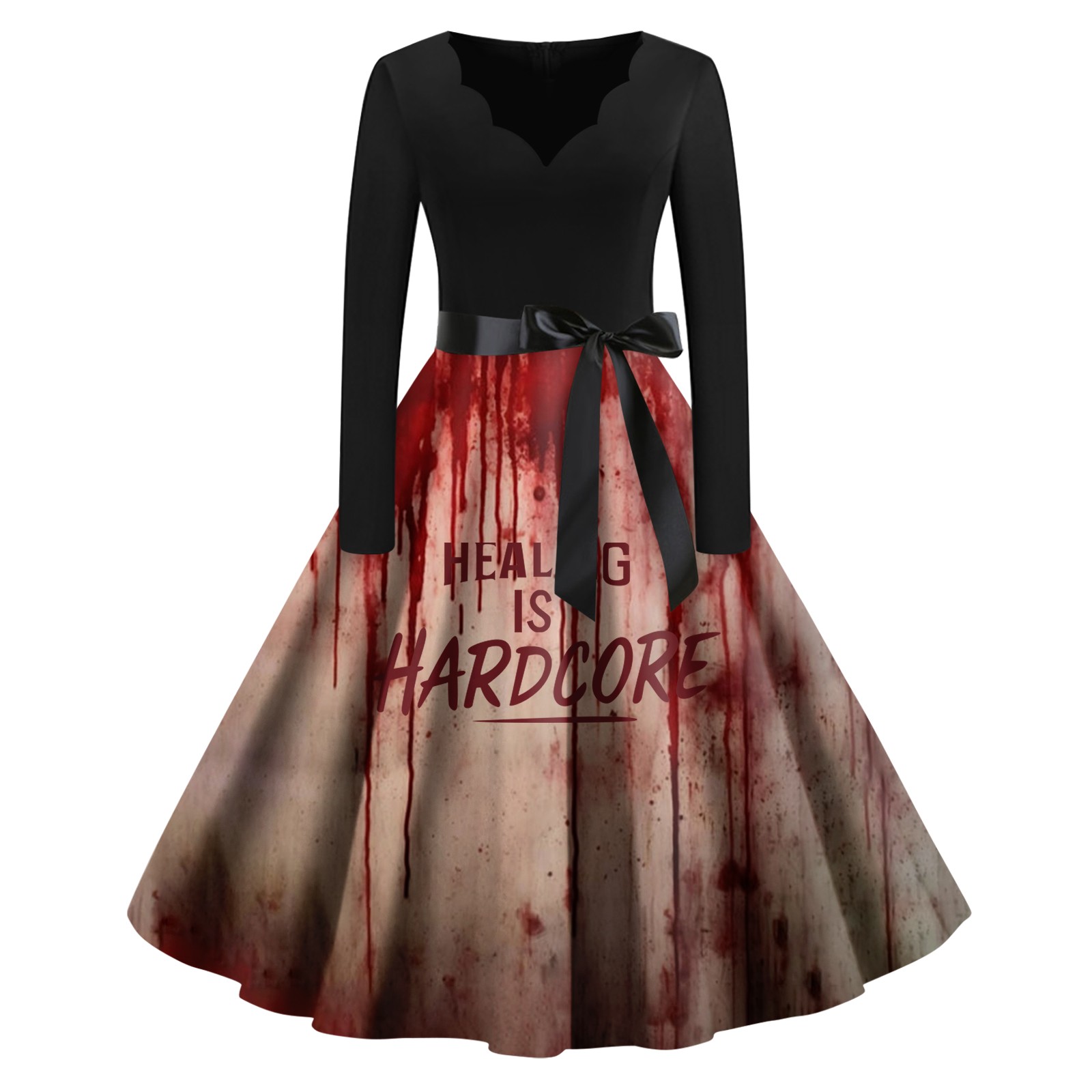 DORKASM Halloween Vintage Sundress for Adult Plus Size Ghost 2025 Fall ...
