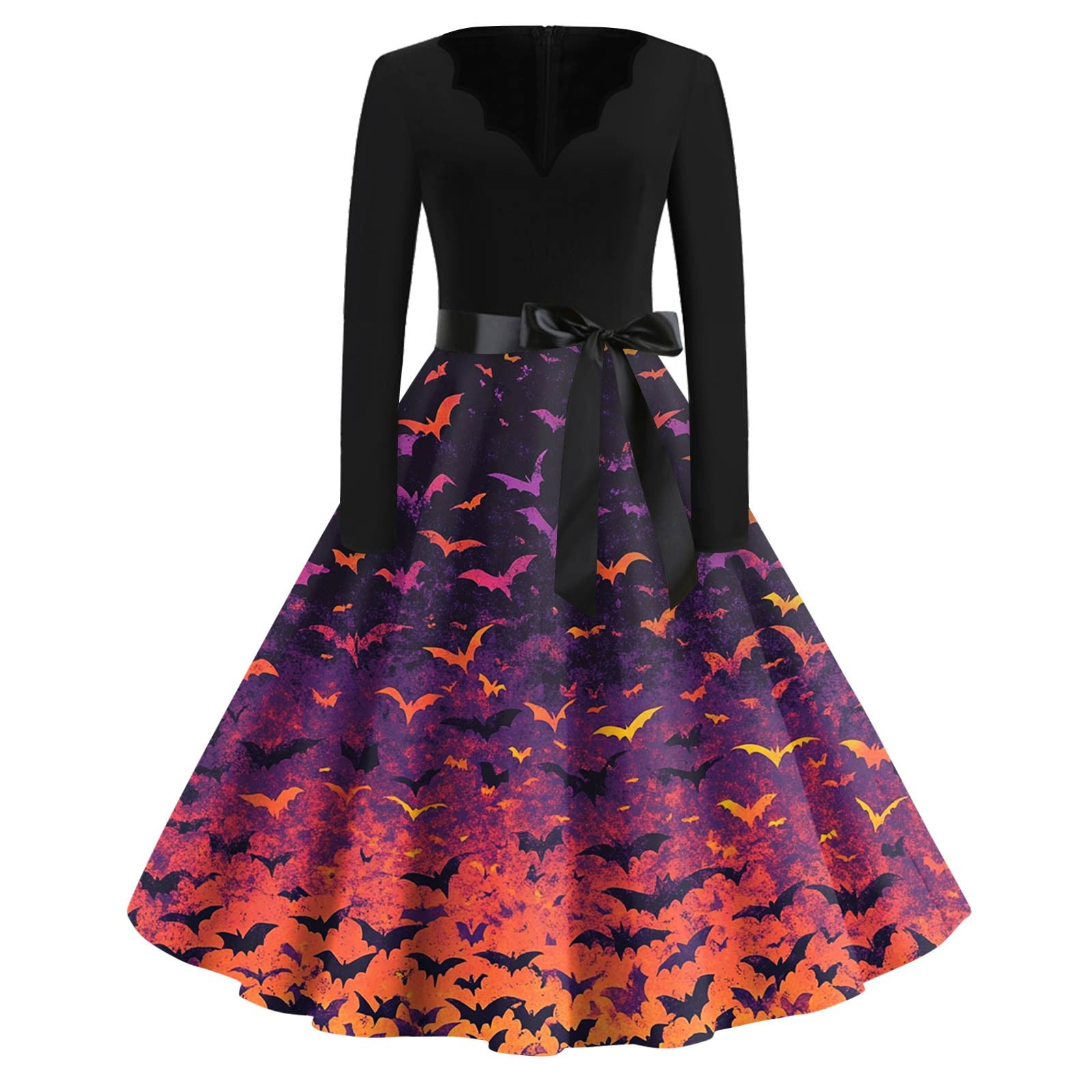 DORKASM Halloween Vintage Sundress for Adult Plus Size Witches Spooky V ...