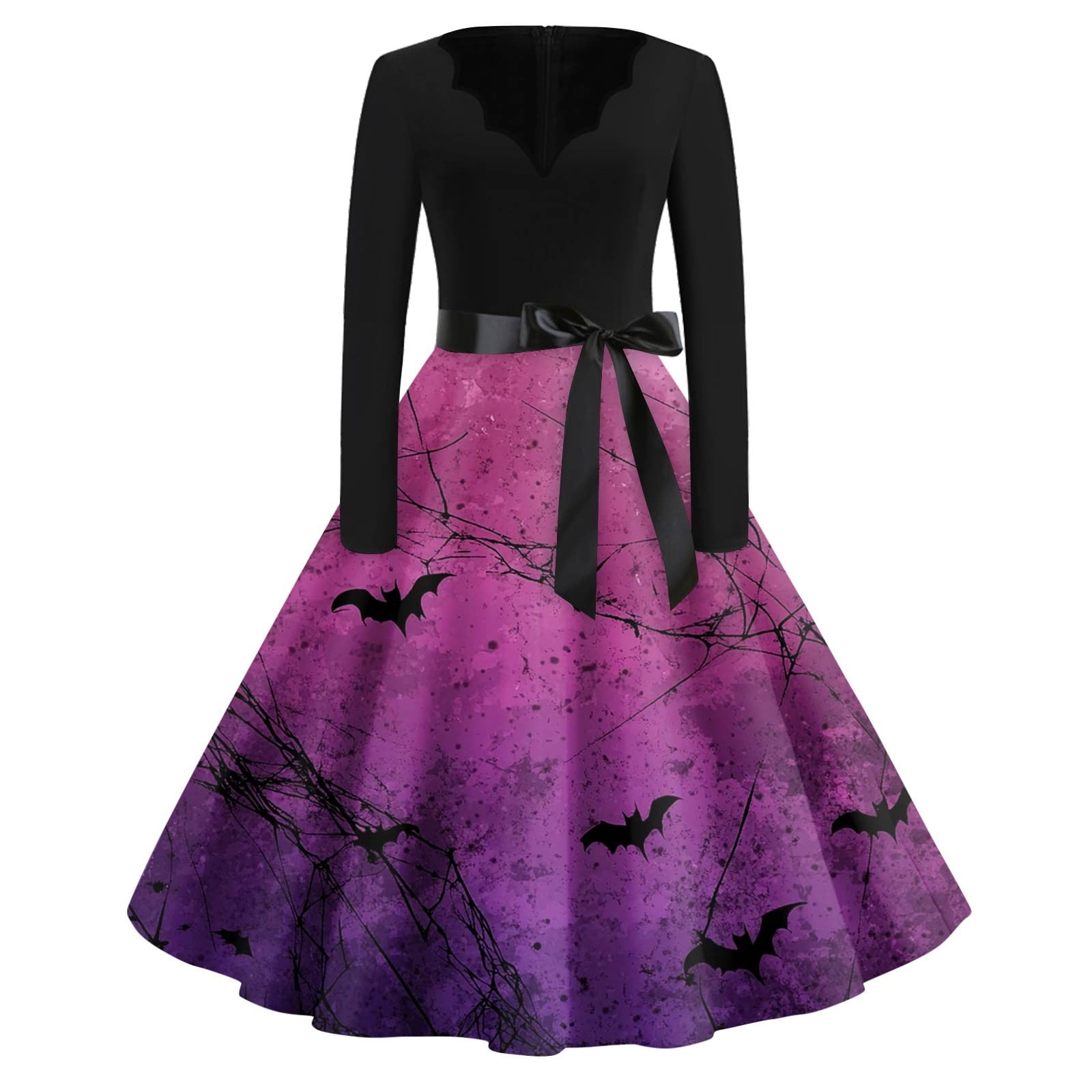 DORKASM Halloween Vintage Sundress for Women Plus Size Ghost Easy ...