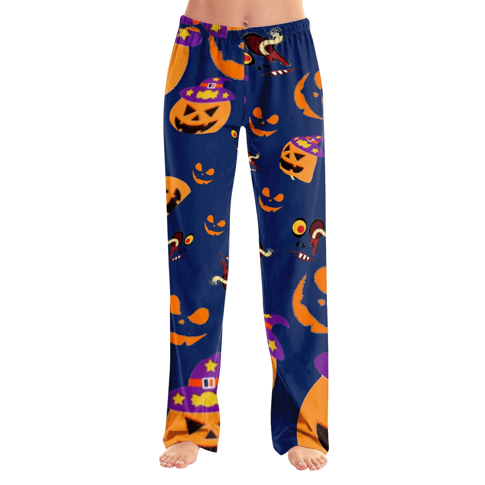 DORKASM Halloween Womens Pajama Pants Fall Mid Waist Graphic Pj Pants ...