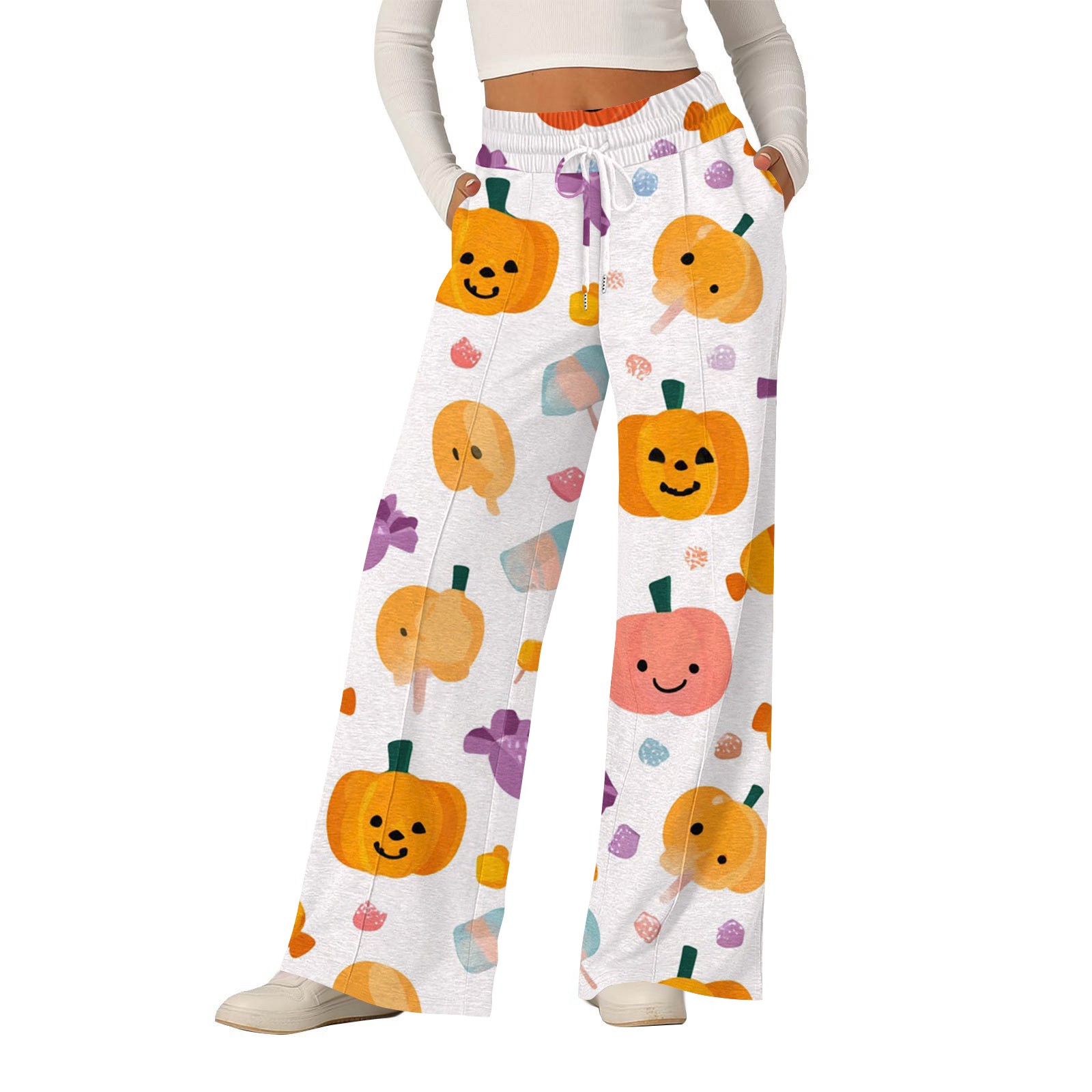 DORKASM Halloween Womens Pajama Pants Fun High Waist Easy Pj Pants ...