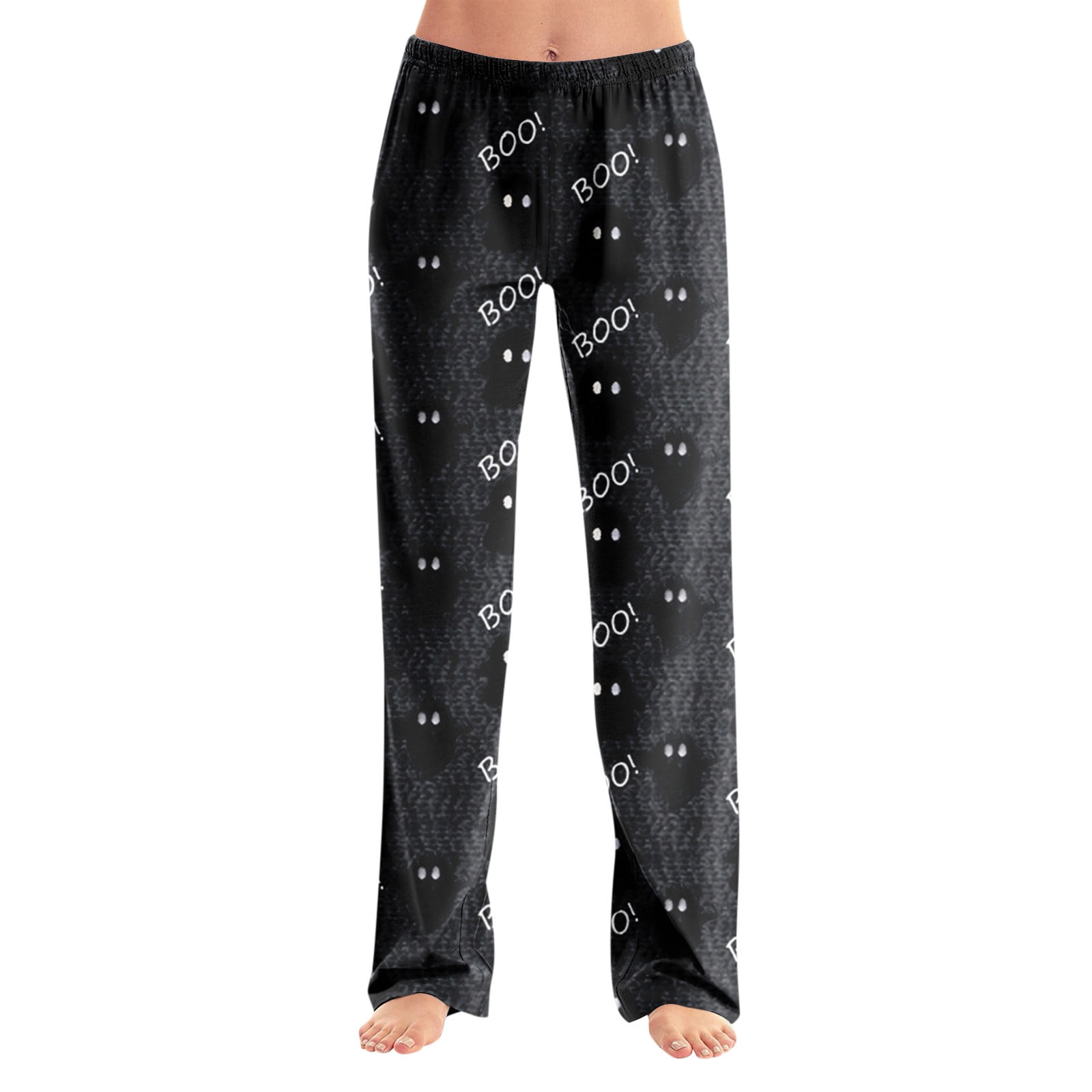 DORKASM Halloween Womens Pajama Pants Graphic Drawing Scary Pj Pants ...