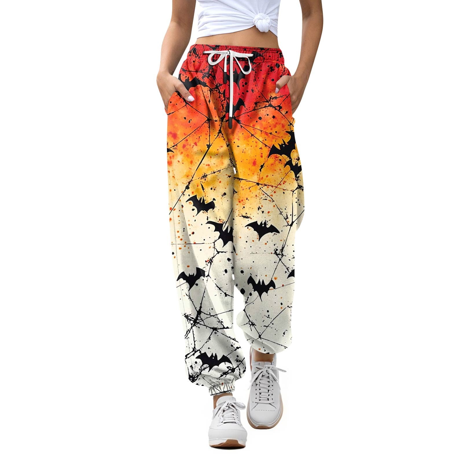DORKASM Halloween Womens Pajama Sweatpants Scary Pumpkin Face Winter Pj ...