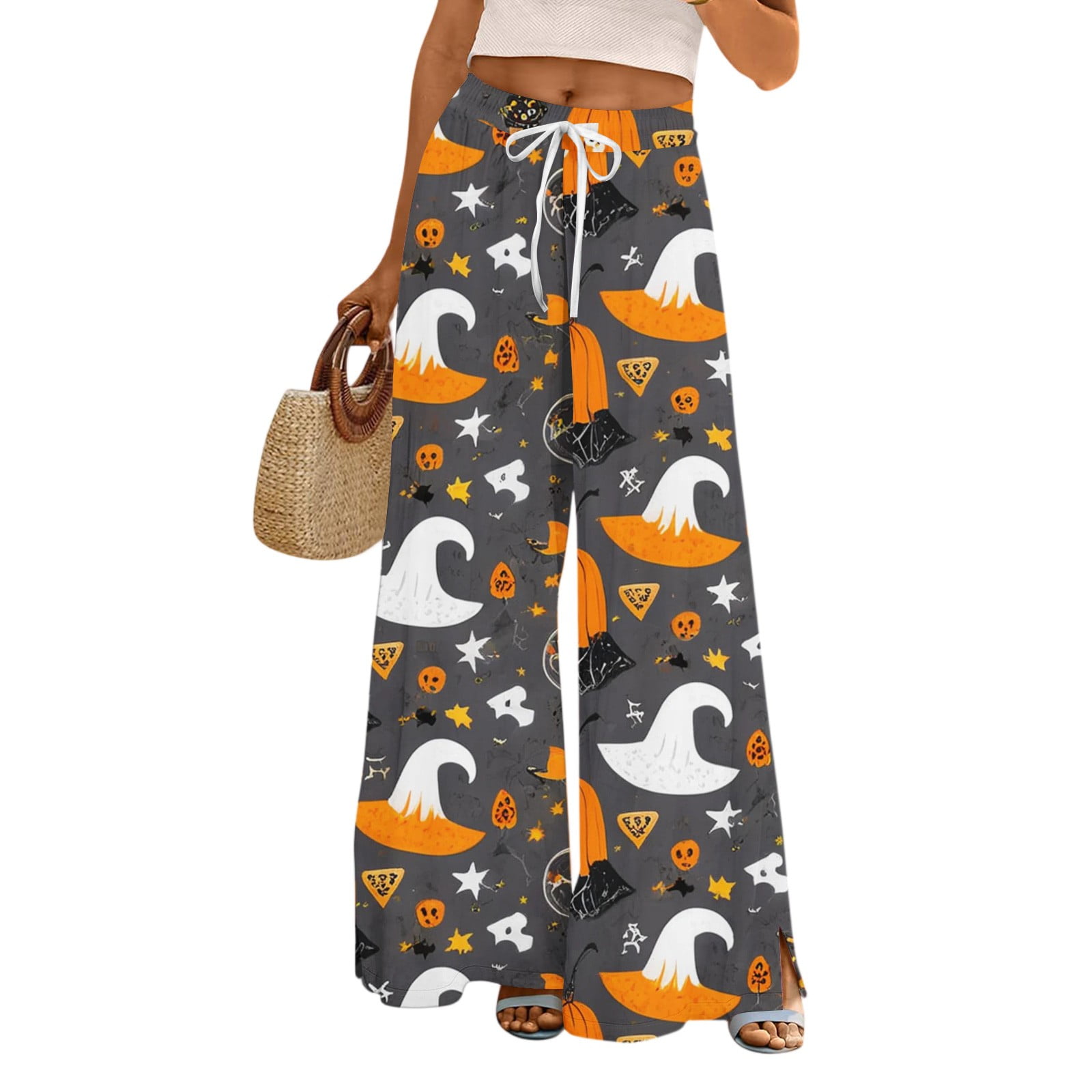 DORKASM Halloween Womens Pj Pants Scary Pumpkin Face Trendy Pajama ...