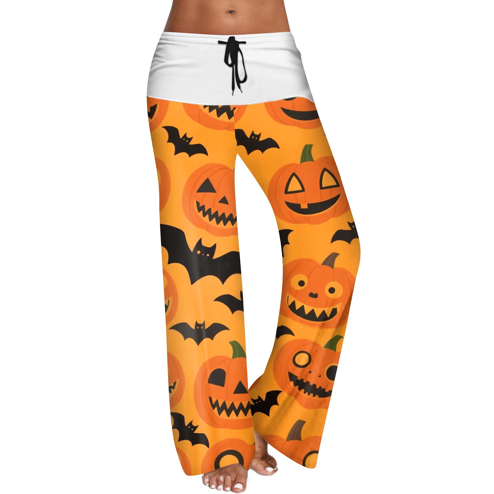 DORKASM Halloween Womens Pj Pants Trendy Pumpkin Face Scary Pajama ...