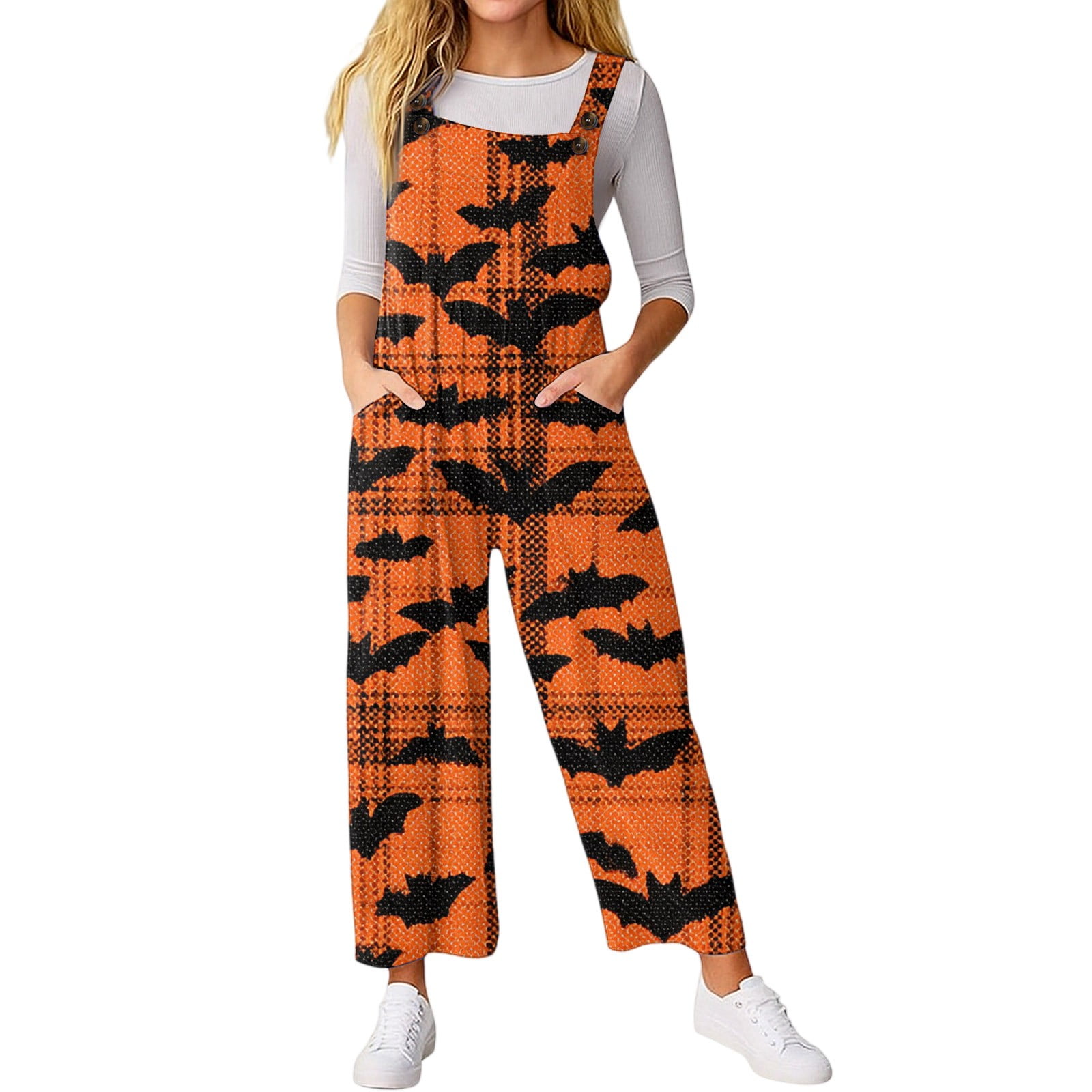 DORKASM Halloween Womens Pj Romper Winter Straight Scary Pajama ...