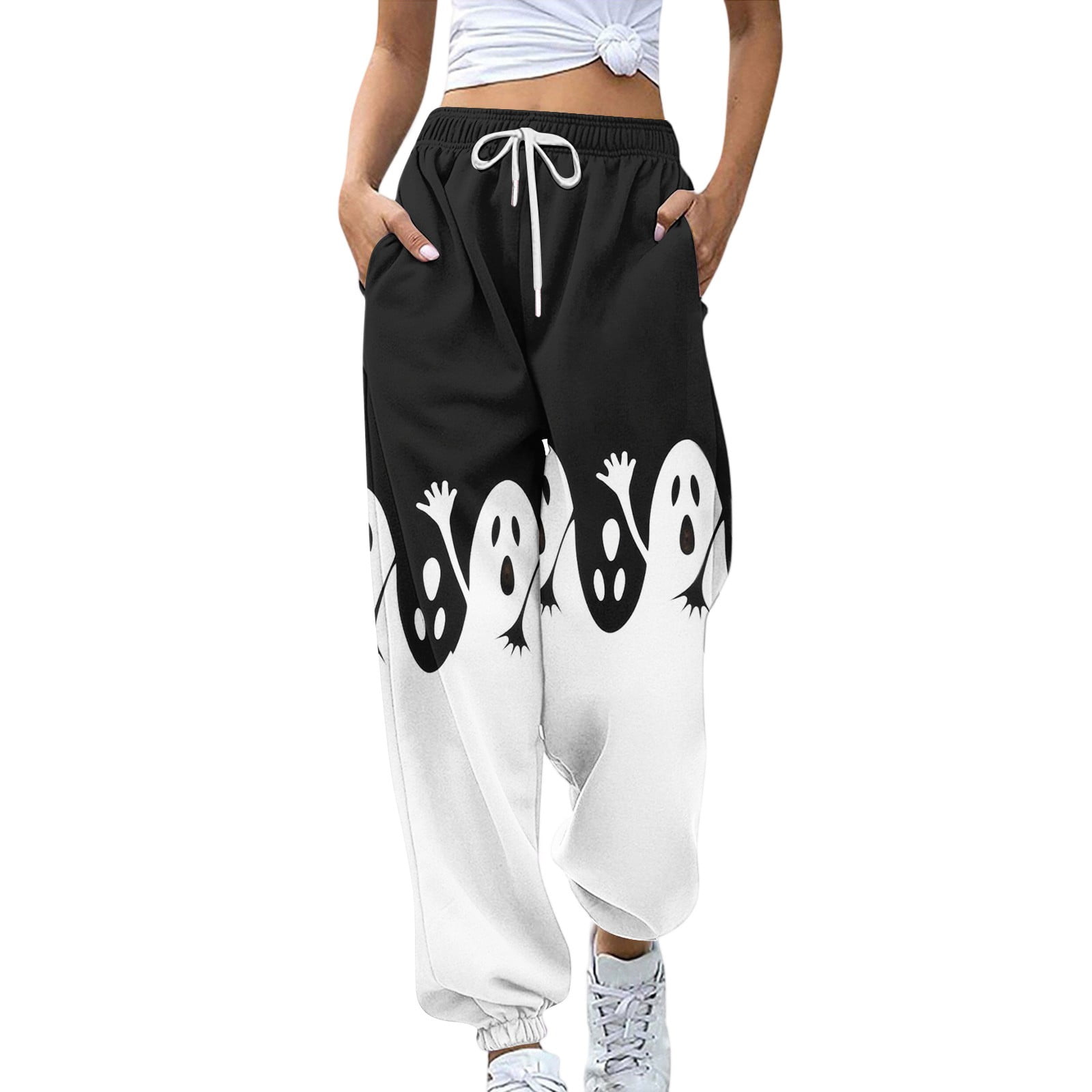 DORKASM Halloween Womens Pj Sweatpants Graphic Loose Drawing Fun Pajama ...