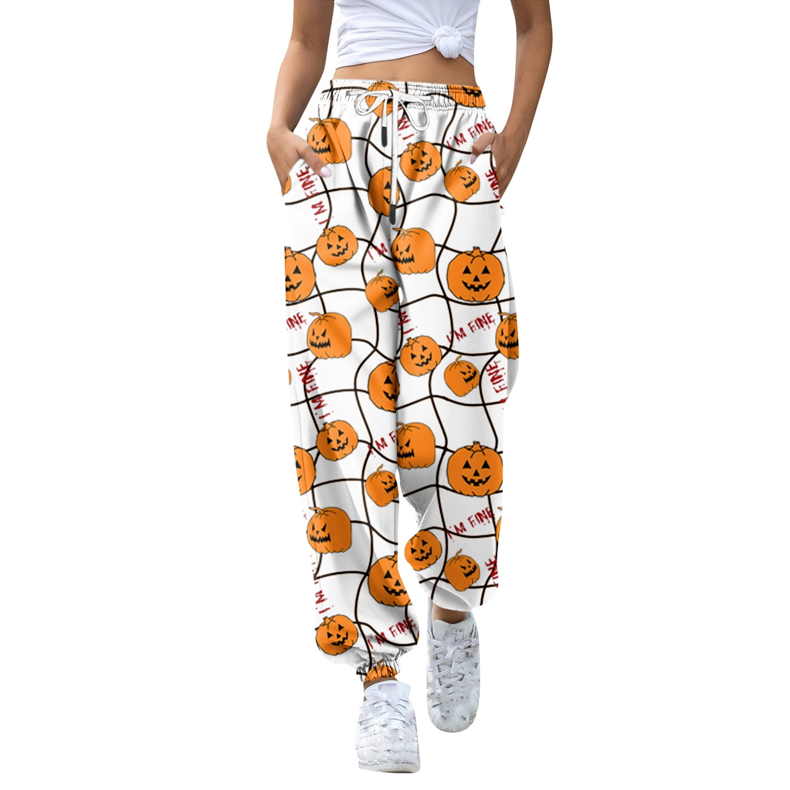 DORKASM Halloween Womens Pj Sweatpants Winter Straight Leg Cute Pajama ...