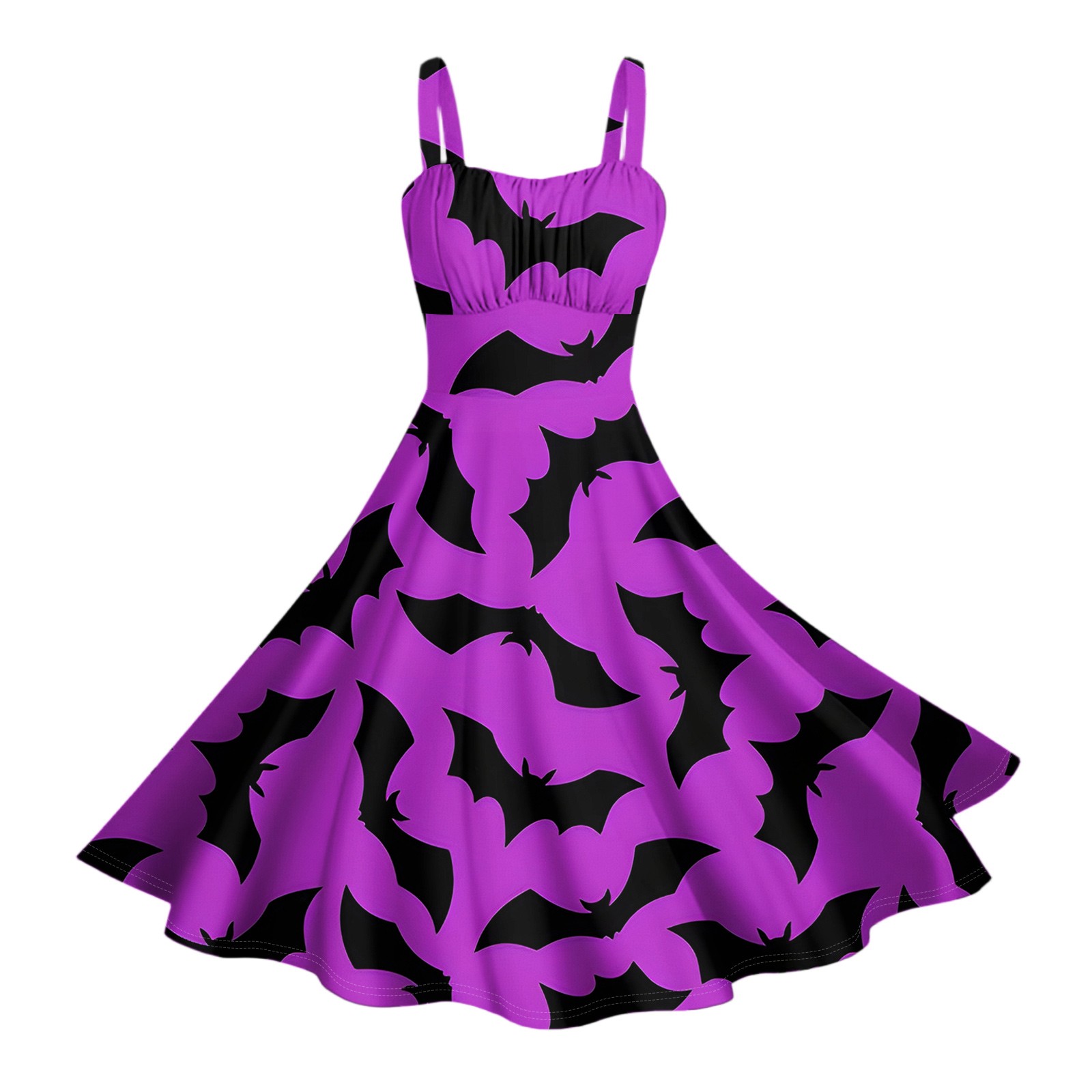 DORKASM Halloween Womens Retro Dresses Plus Size Spider Net Spooky ...