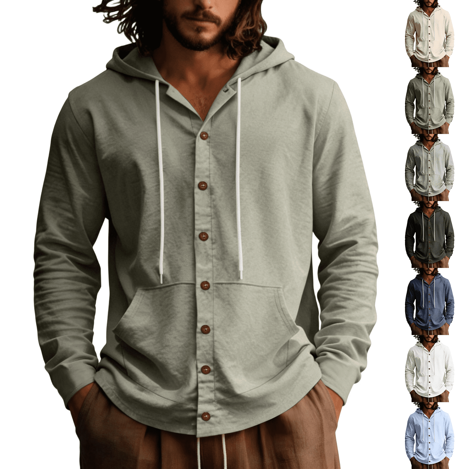 DORKASM Mens Hoodies Long Sleeve Workout Casual Hoodie Jacket Quick Dry ...