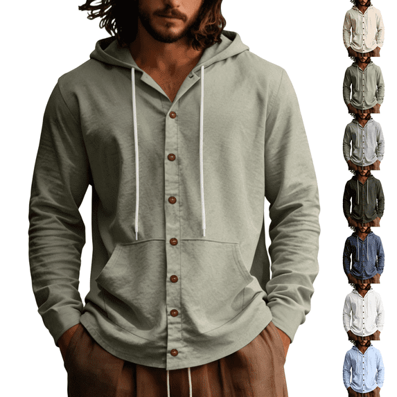 DORKASM Mens Hoodies Long Sleeve Workout Casual Hoodie Jacket Quick Dry ...