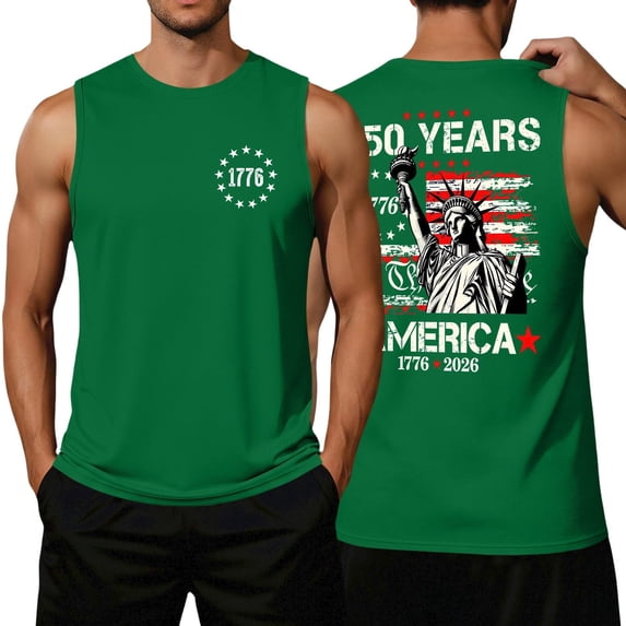 DORKASM United States 250th Anniversary Tank Tops for Men Sleeveless ...