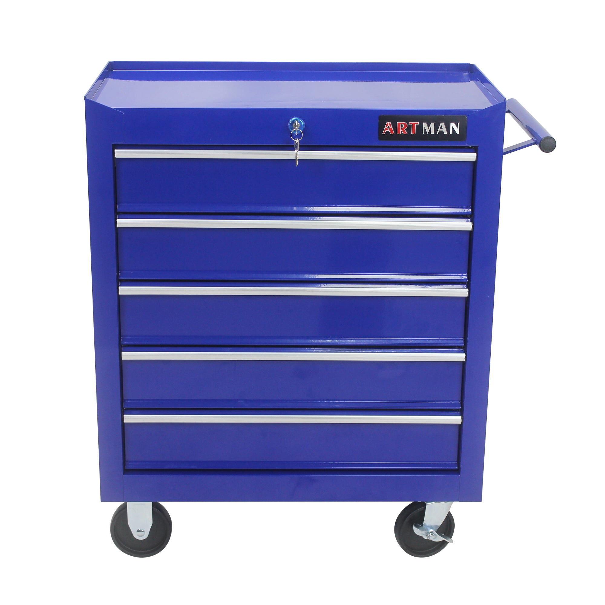 DORROM 13"W 5-Drawer Steel Tool Chest, Garage Bottom Rollaway Chest ...