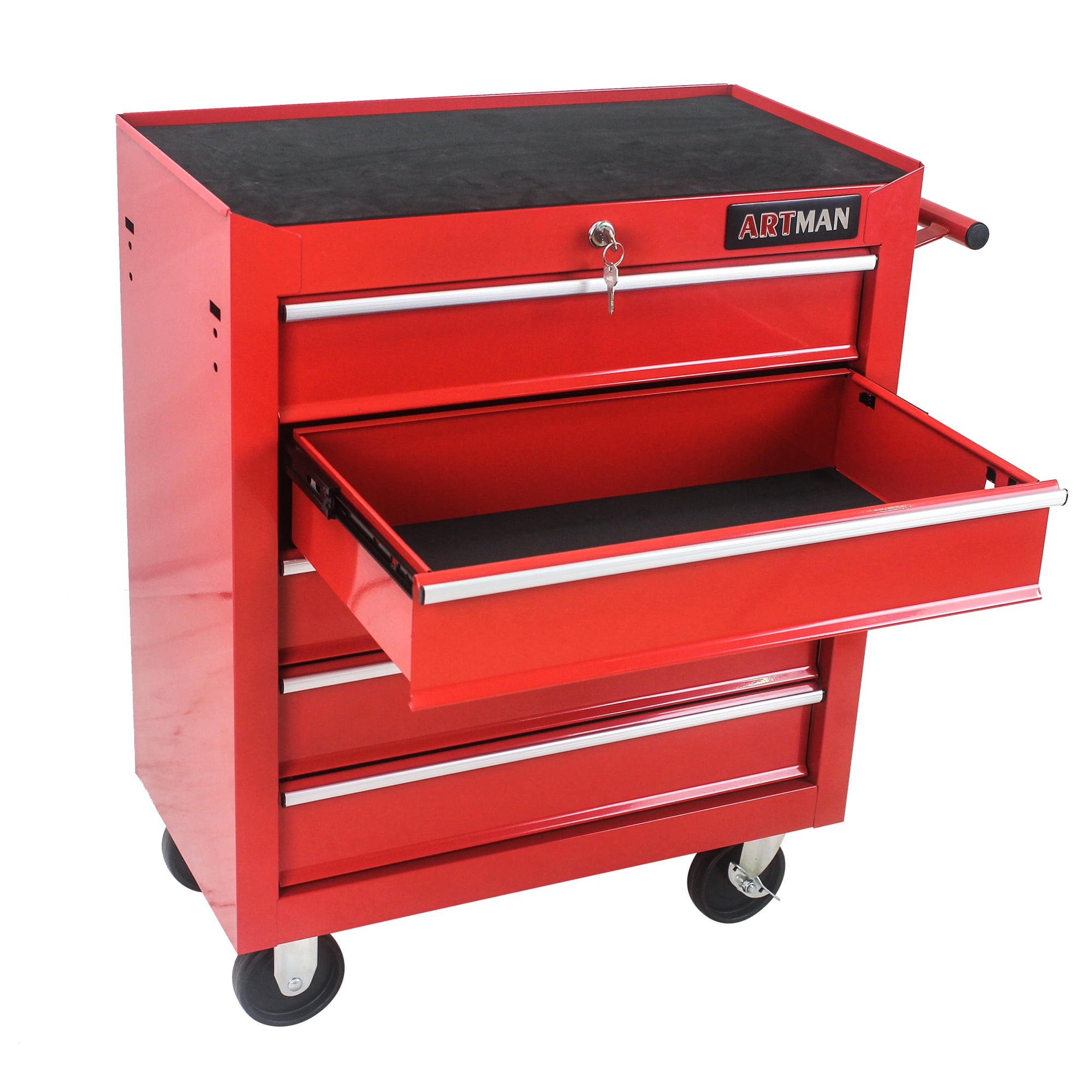 DORROM 13"W 5-Drawer Steel Tool Chest, Garage Bottom Rollaway Chest ...