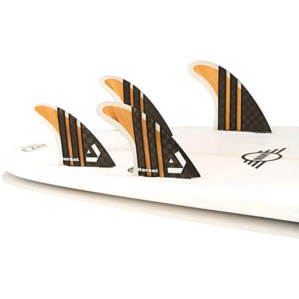 DORSAL Surfboard Fins Quad 4 Set FCS Compatible Bamboo Medium ...