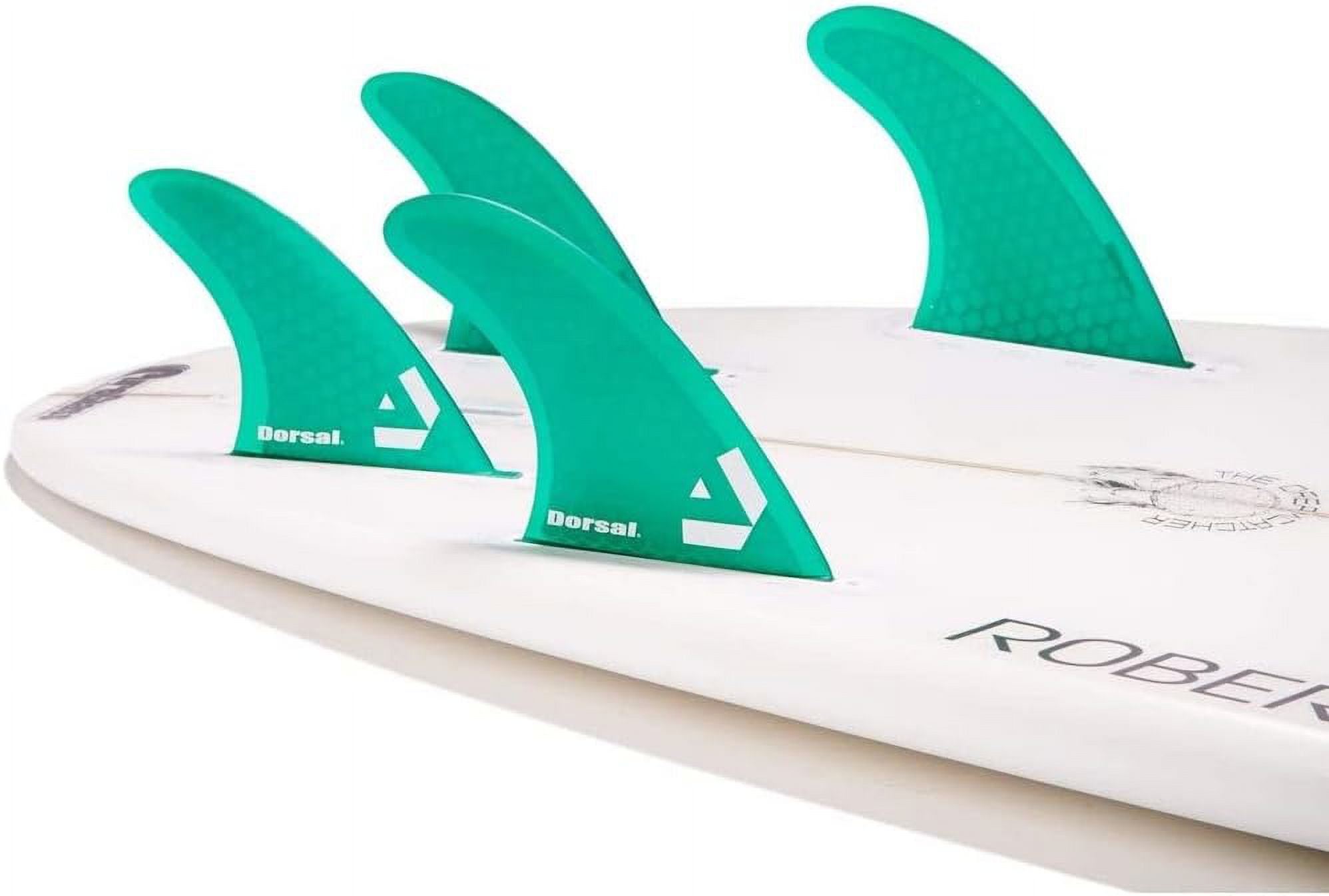 DORSAL Surfboard Fins Quad 4 Set Future Compatible Green Medium ...