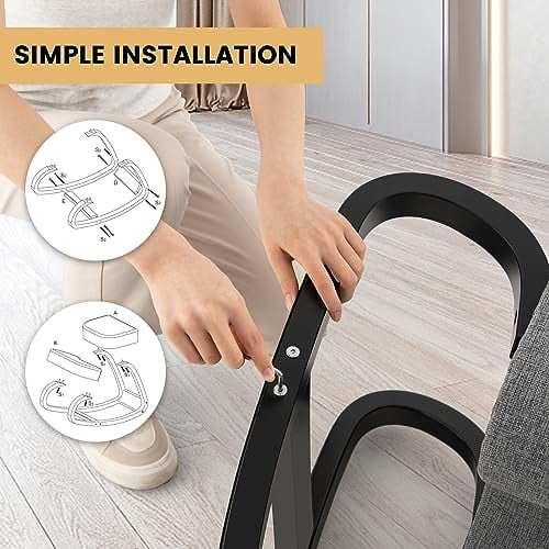 DORTALA Ergonomic Kneeling Chair, Rocking Knee Chair for Upright ...