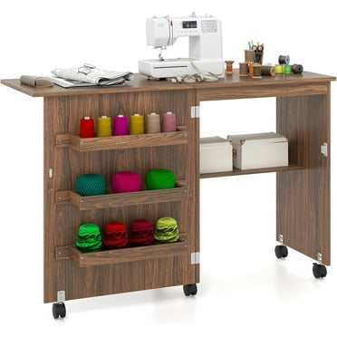 "Sew Ready Foldable & Expandable Craft Table, Mobile Fabric Cutting ...