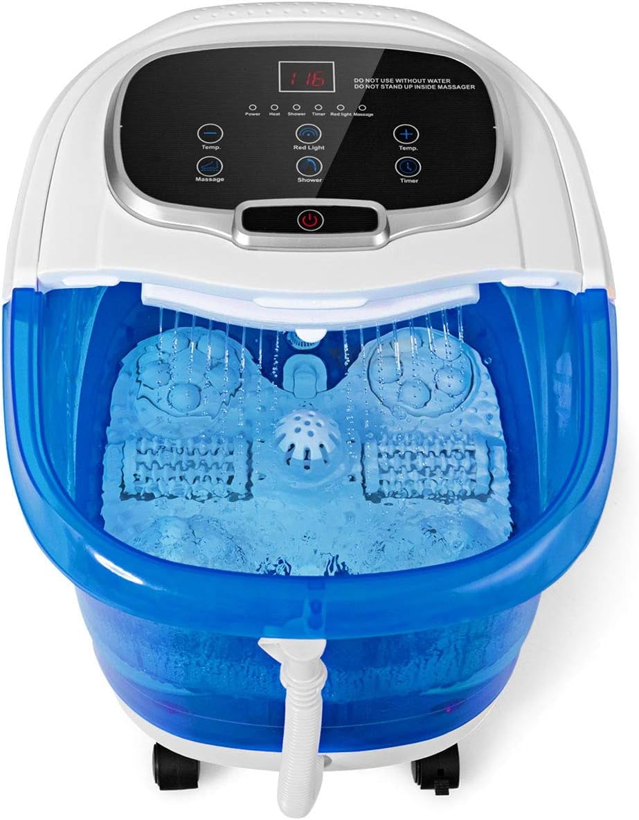 DORTALA Foot Spa Bath Massager, Foot Soaking Tub with Heat, Water ...