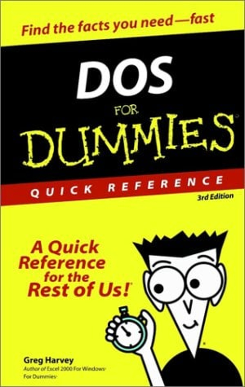 Pre-Owned DOS For DummiesÂ® Quick Reference Paperback - Walmart.com